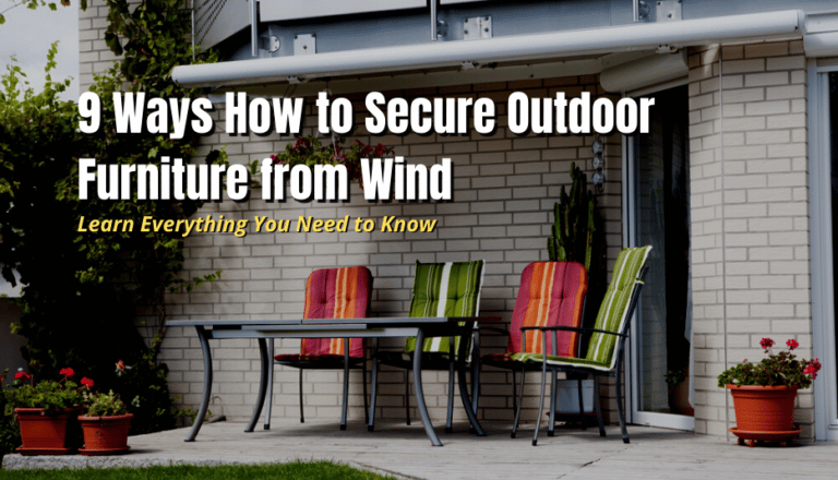 9 Ways How to Secure Outdoor Furniture from Wind - The Backyard Pros