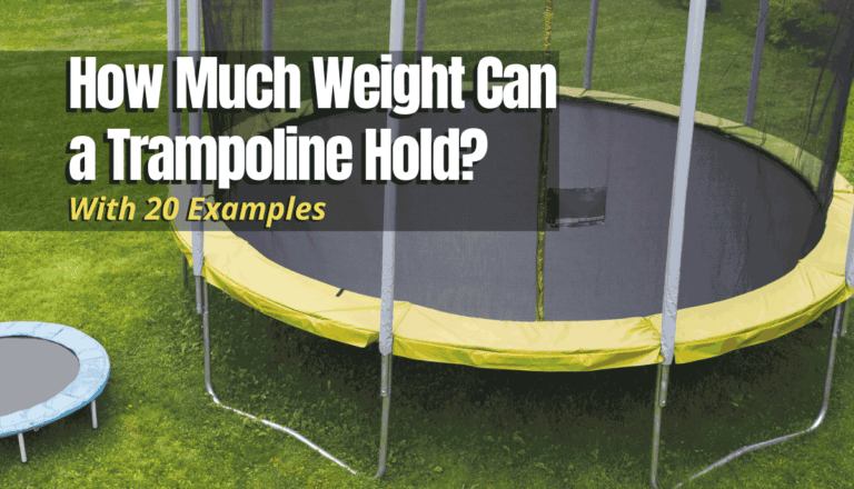 How Much Weight Can a Trampoline Hold? (With 20 Examples) - The ...