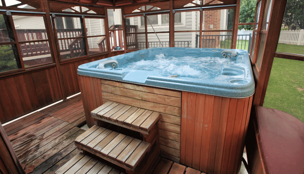9 Cheap Hot Tub Privacy Ideas - The Backyard Pros